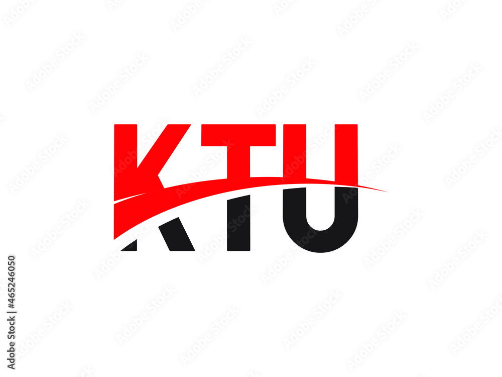 KTU Letter Initial Logo Design Vector Illustration Stock Vector | Adobe ...
