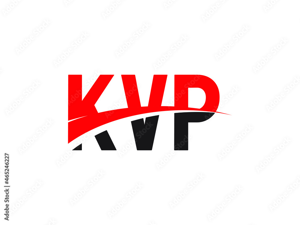 KVP Letter Initial Logo Design Vector Illustration Stock Vector | Adobe ...