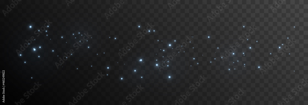 Vector magic dust on isolated transparent background. Blue dust png ...