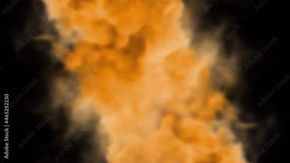 Fire in 4K on transparent background looped animation. Realistic ...