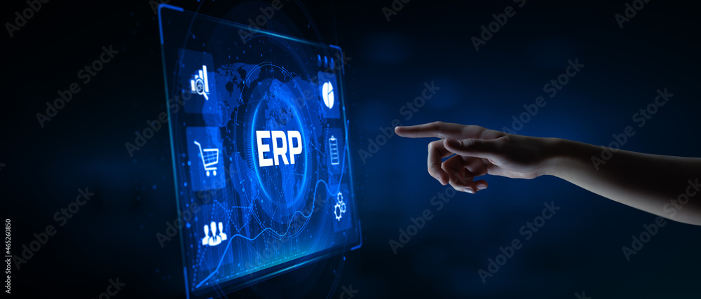 ERP Enterprise Resources planning software system business process ...