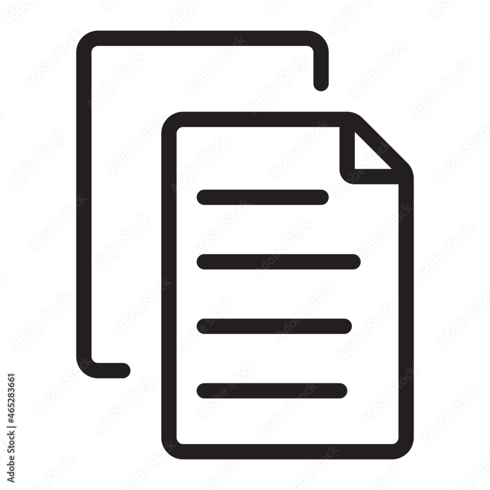paper icon Stock Vector | Adobe Stock