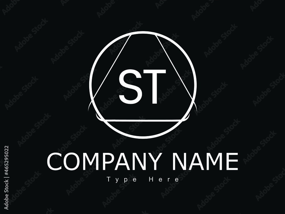 ST Logo Letter design template, Letter st logo company design, Alphabet ...