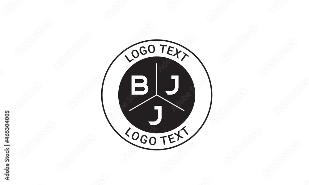 Vintage Retro BJJ Letters Logo Vector Stamp Stock Vector | Adobe Stock