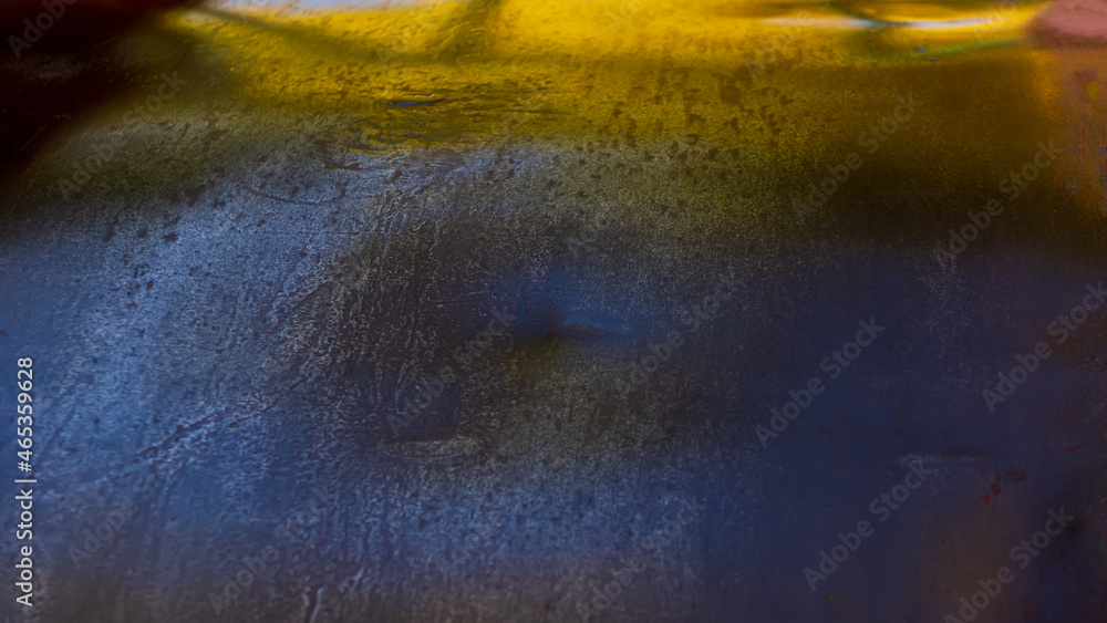 Reflection on the old grided metal sheet metal. Stock Photo | Adobe Stock