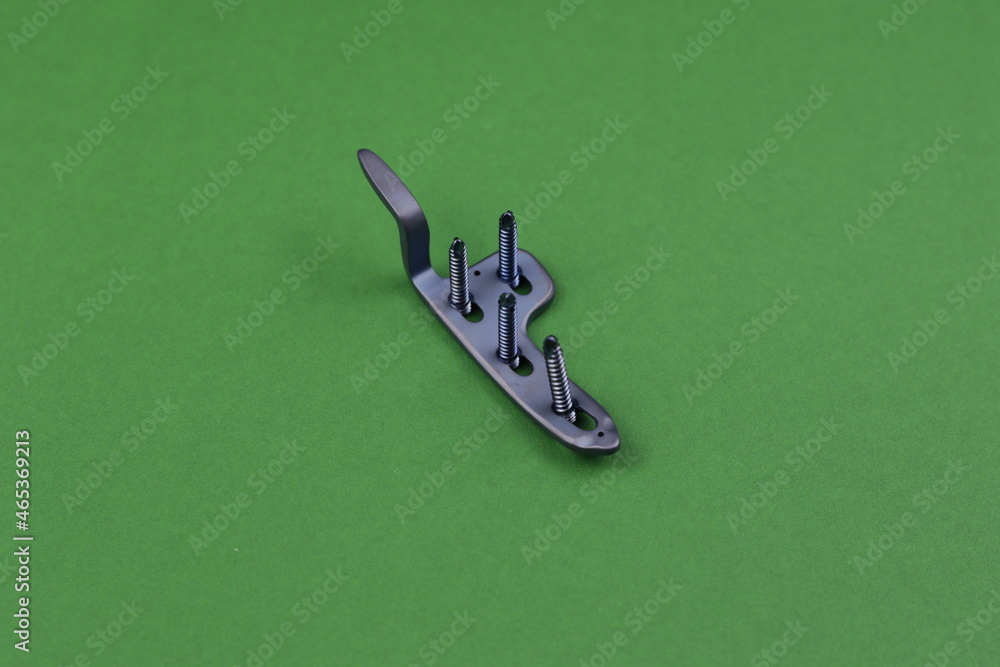 Surgical plates for osteosynthesis in case of bone fractures Stock ...