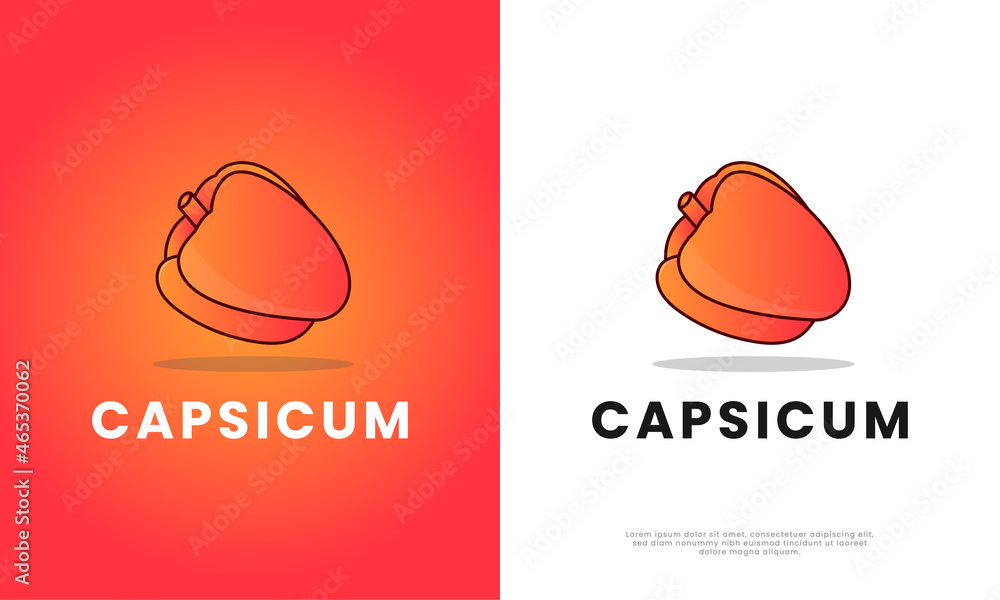 bell peppers, logo, logo design, print, bell, capsicum, illustration ...