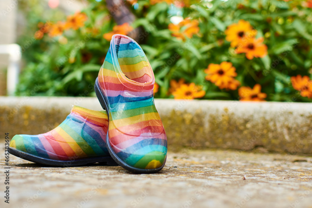 Fotka „Sydney, Australia- May 2021: Recycled crocs shoes and rainbow ...