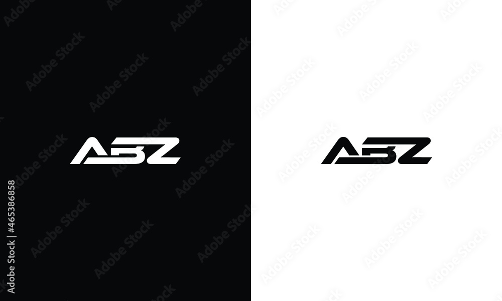 Initial Letter ABZ Logo Design Monogram Stock Vector | Adobe Stock