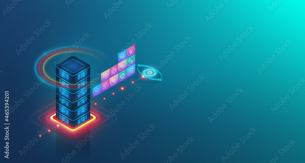 Observability Service Concept - 3D Isometric Illustration Stock ...