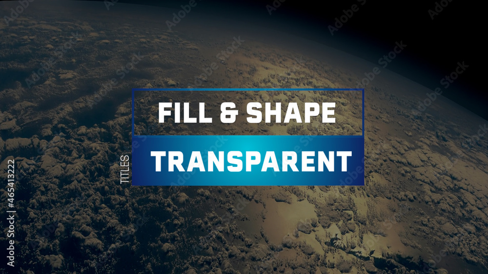 Fill and Transparent Shapes Titles Stock Template | Adobe Stock