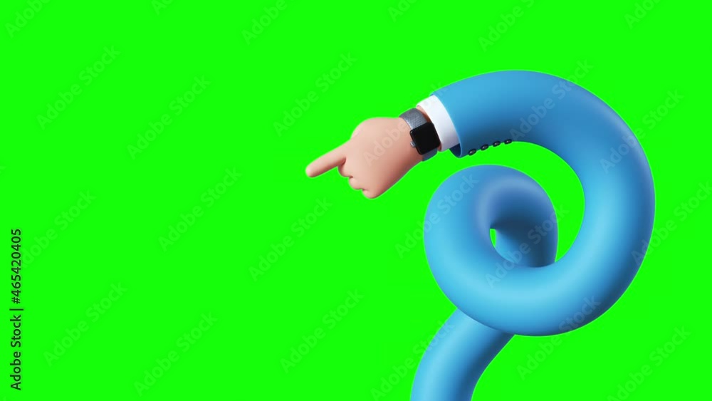 set of 3d animations isolated on green background, animated businessman ...