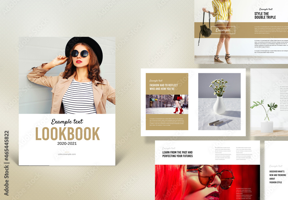 Fashion Look Book Layout Stock Template | Adobe Stock
