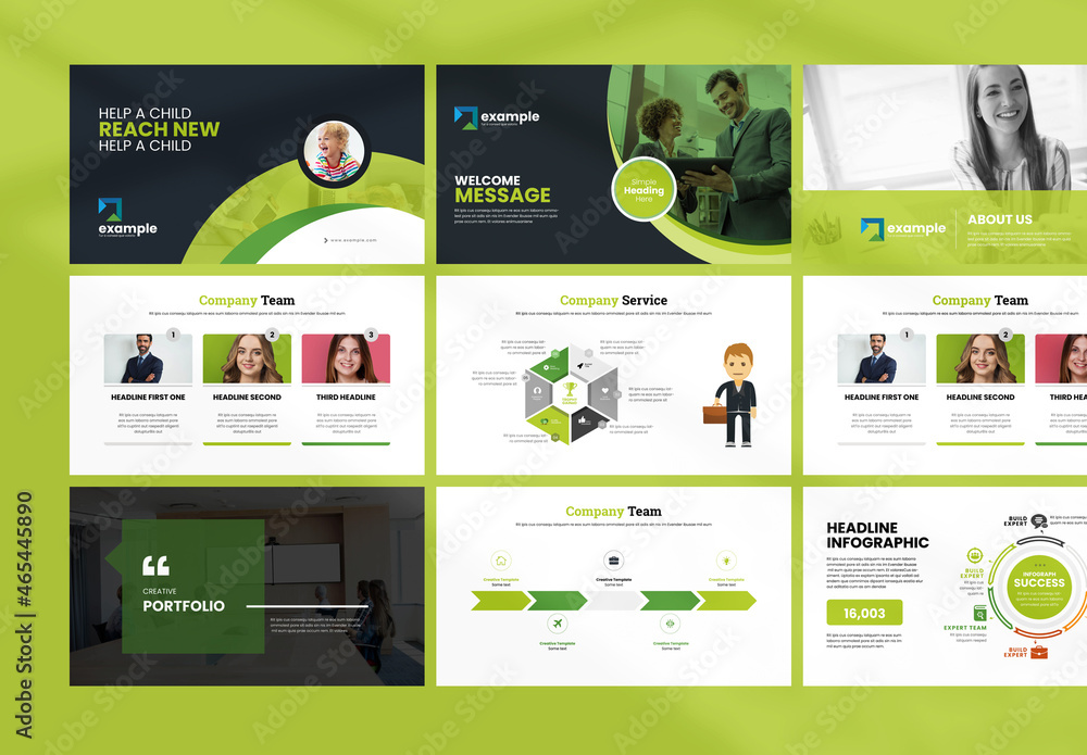 Clean Creative Presentation Layout Stock Template | Adobe Stock