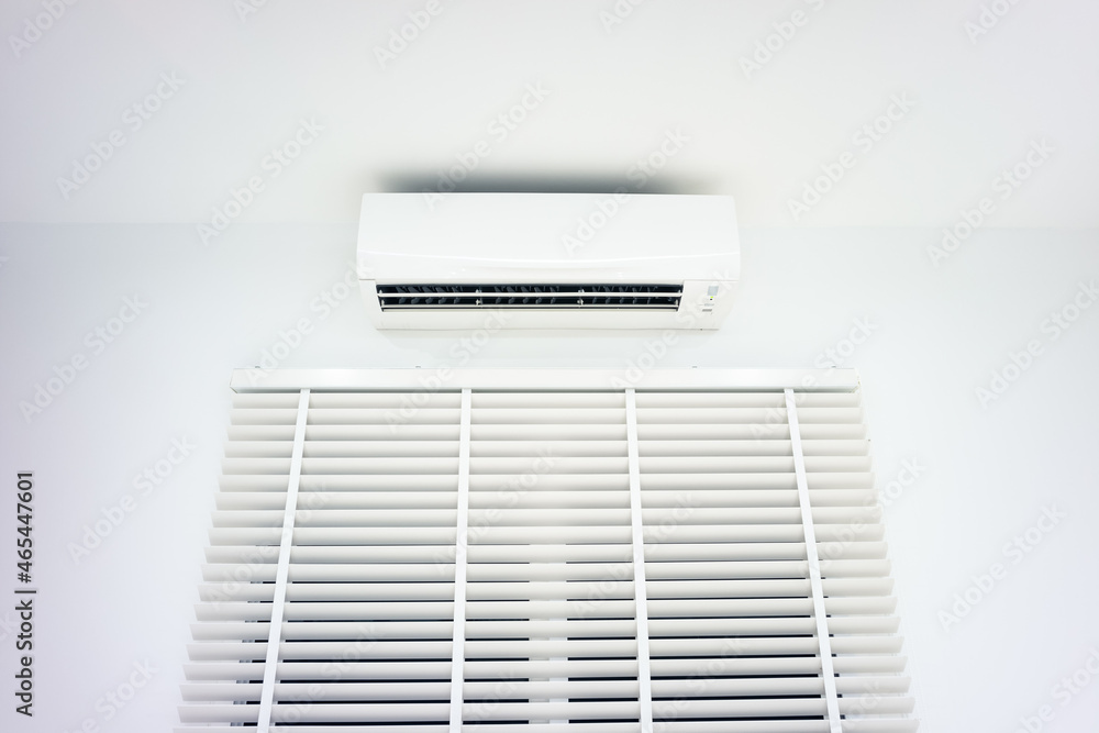 Venetian blind and air conditioner (ac) wall mount or indoor unit of ...