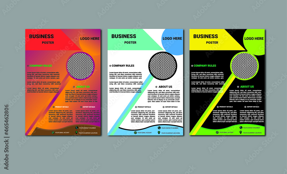 Business Poster Flyer, brochure, magazine cover template design ...