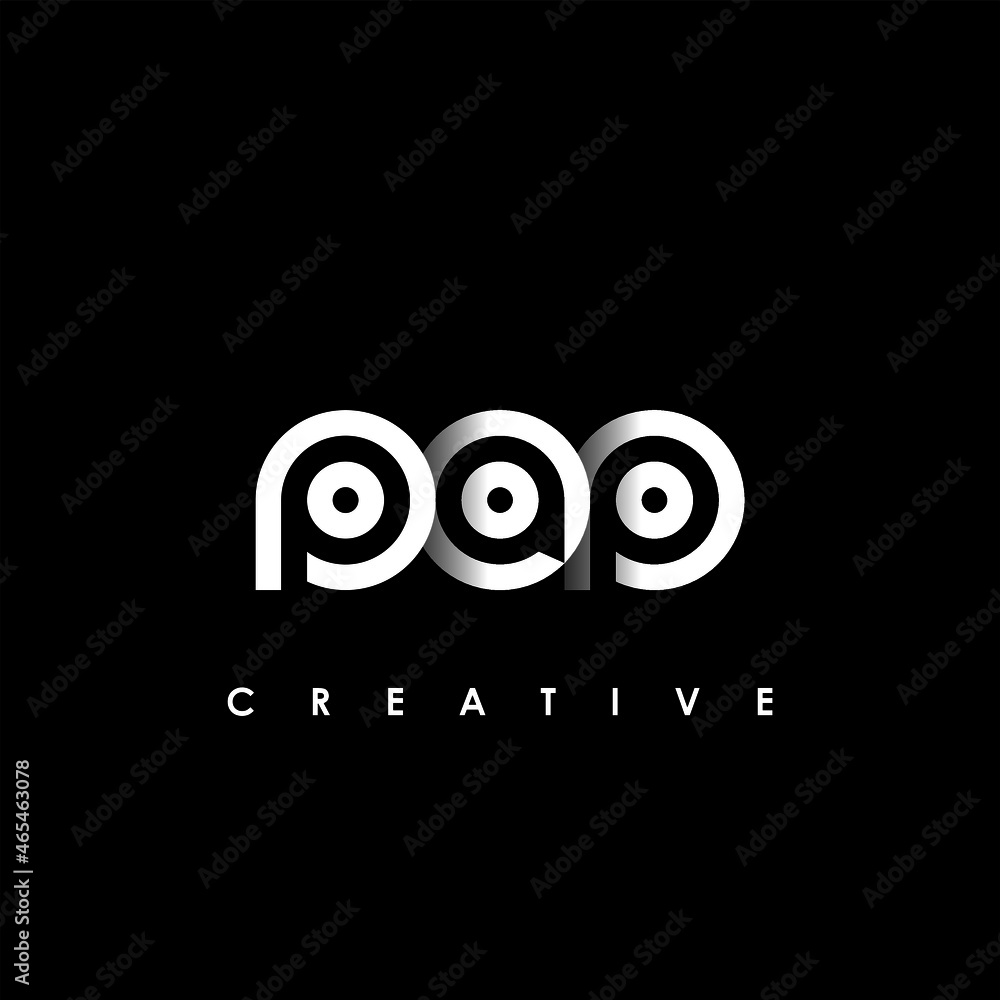 PAP Letter Initial Logo Design Template Vector Illustration Stock ...