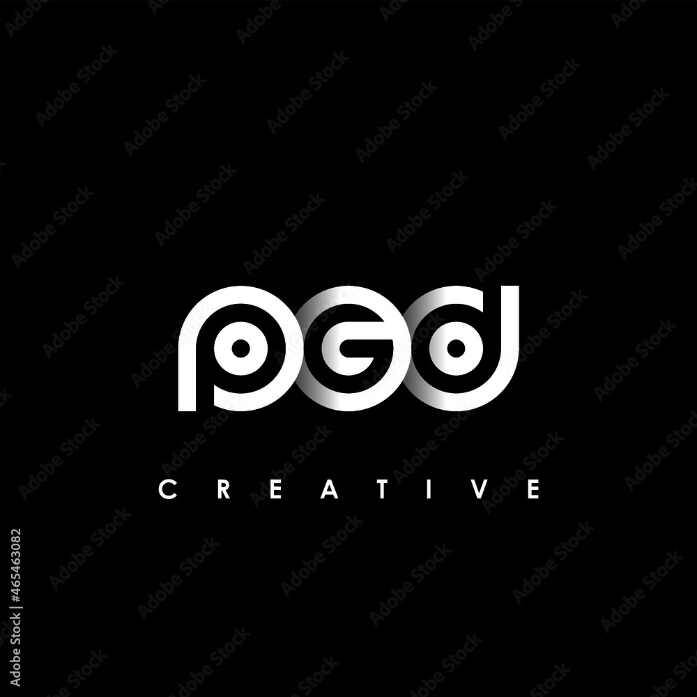 PGD Letter Initial Logo Design Template Vector Illustration Stock ...