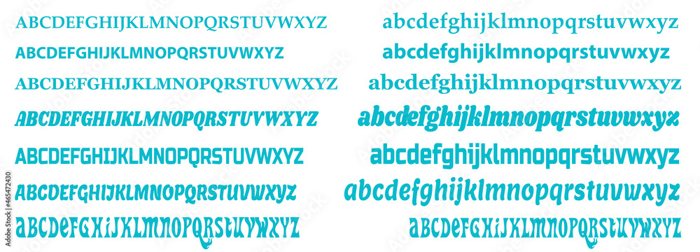 font, font set, english alphabet with letter fonts Stock Vector | Adobe ...