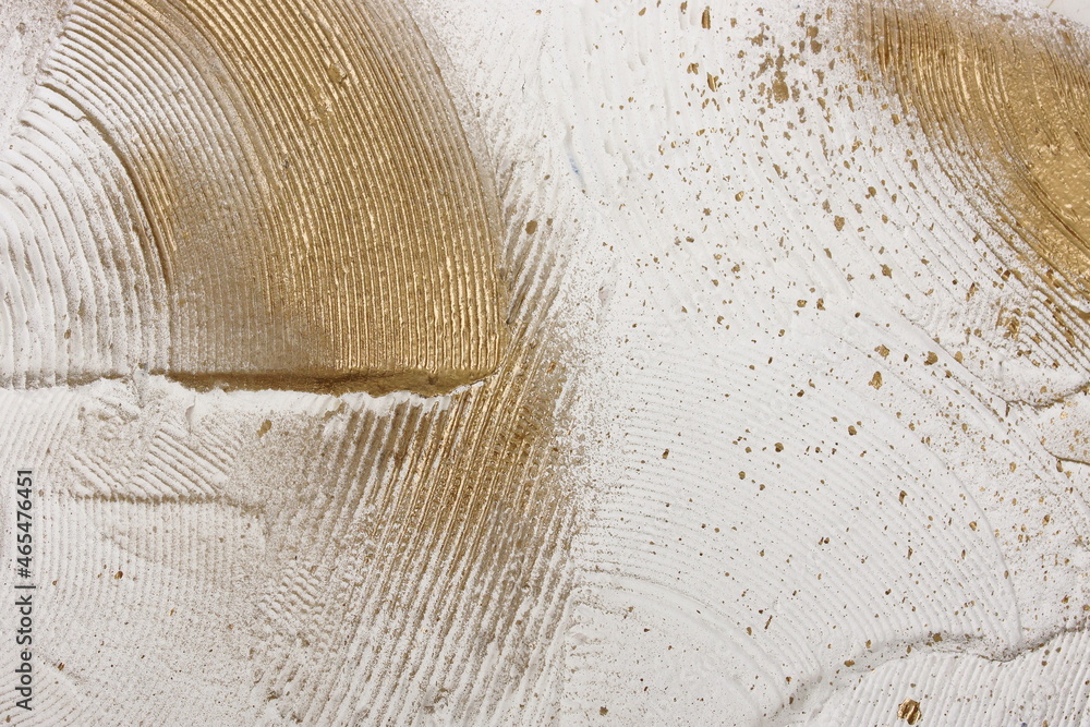 Abstract white gold texture. Painting background. Stock Photo | Adobe Stock