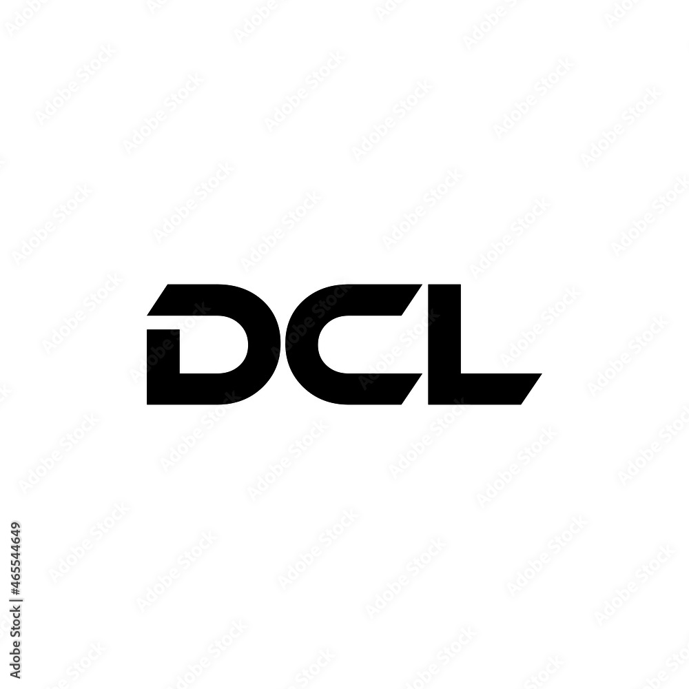 DCL letter logo design with white background in illustrator, vector ...