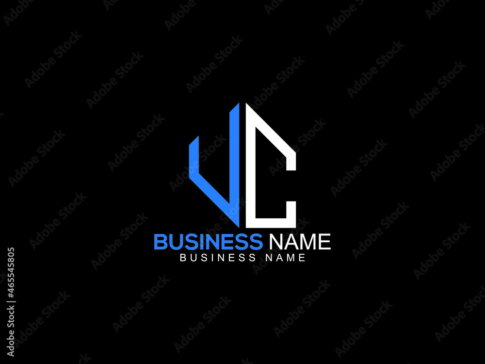VC Logo, VC v c Letter Logo Icon Design For all kind of use Stock ...