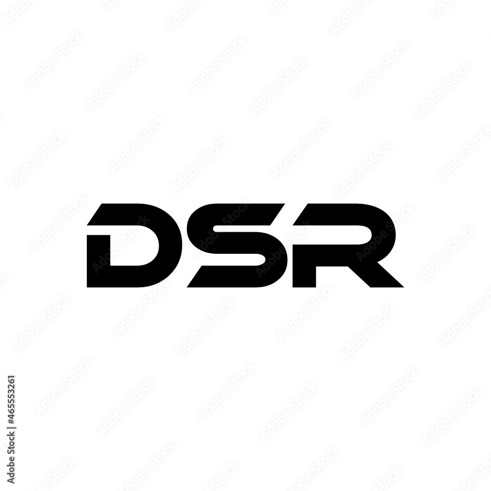 DSR letter logo design with white background in illustrator, vector ...
