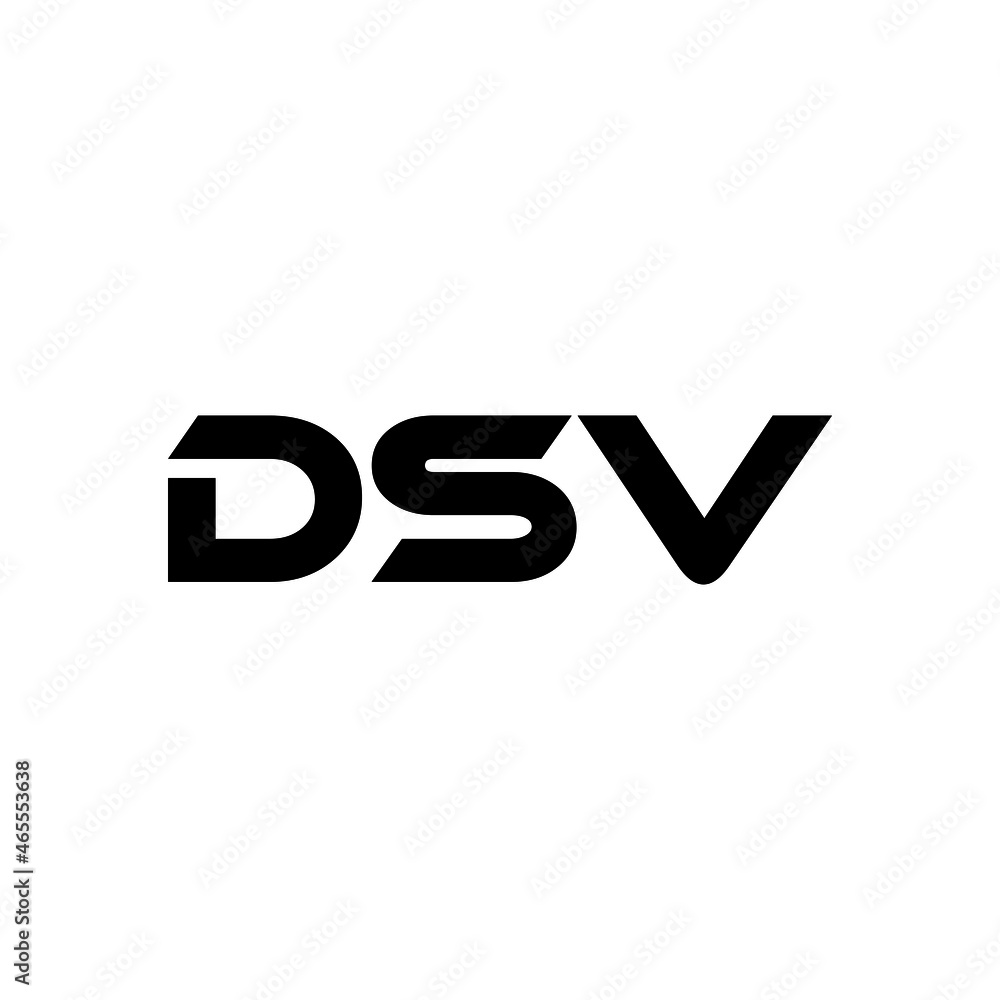 DSV letter logo design with white background in illustrator, vector ...