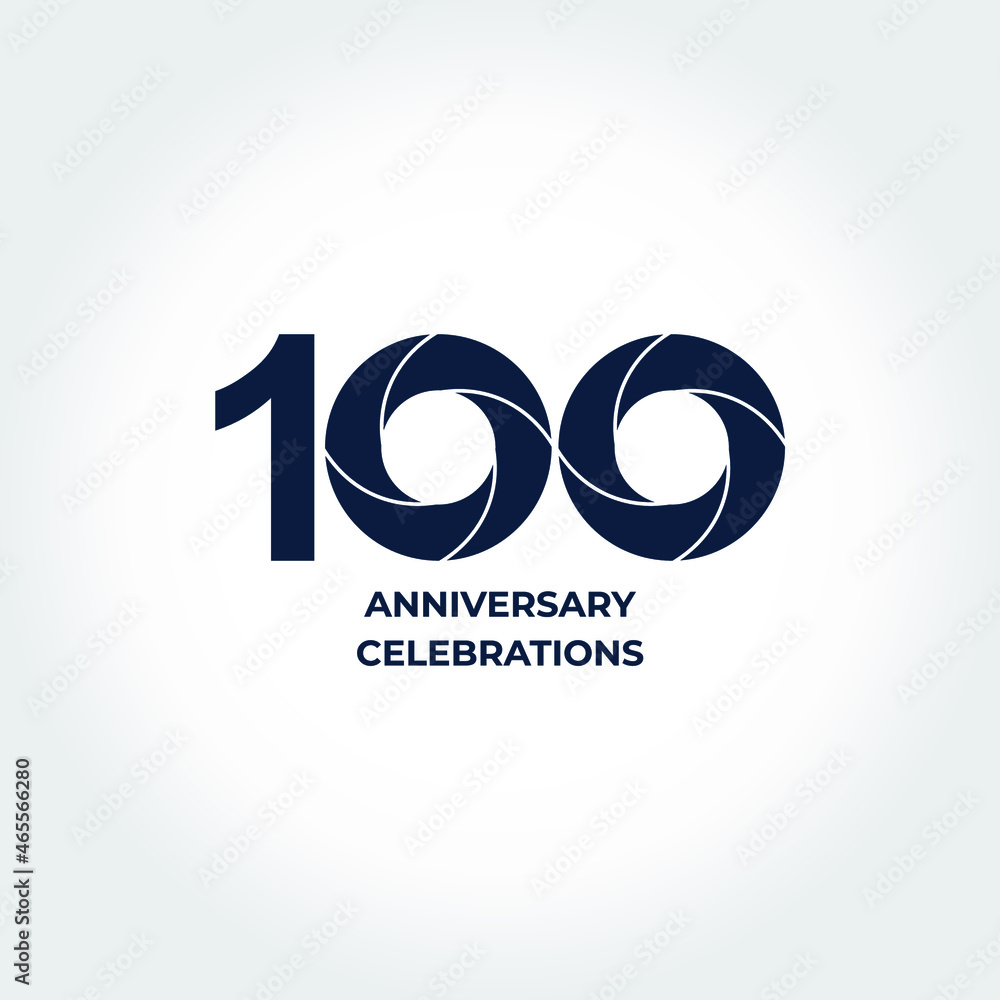100 years anniversary. Anniversary template design concept, design for ...