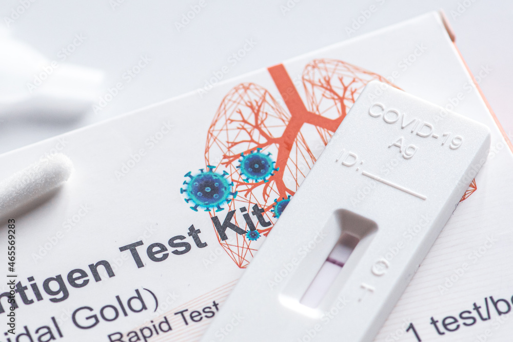 Negative Covid-19 antigen test kit, one step coronavirus antigen rapid ...