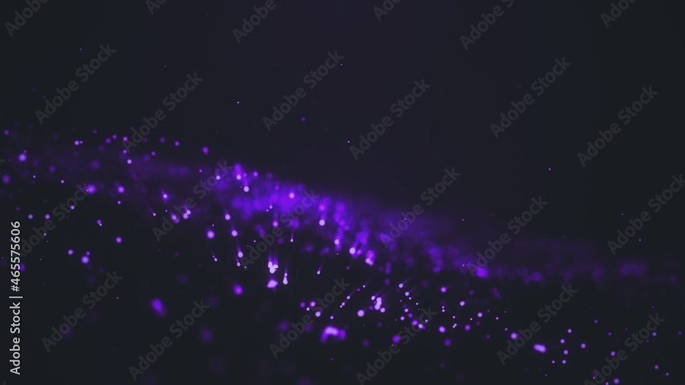 Abstract purple Digital wave background BIG DATA universe dark blue 3d ...