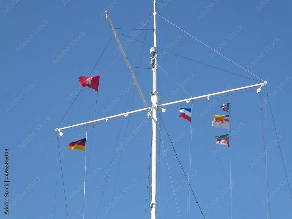 The ship greeting system "Willkomm-Höft" (Welcome Point) in Wedel ...