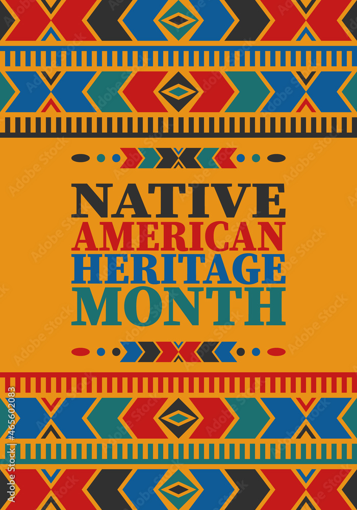 Native American Heritage Month. American Indian culture. Celebrate ...