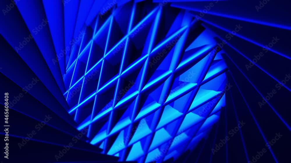 Vídeo do Stock: Abstract metal grid with rhombus shaped holes placed in ...