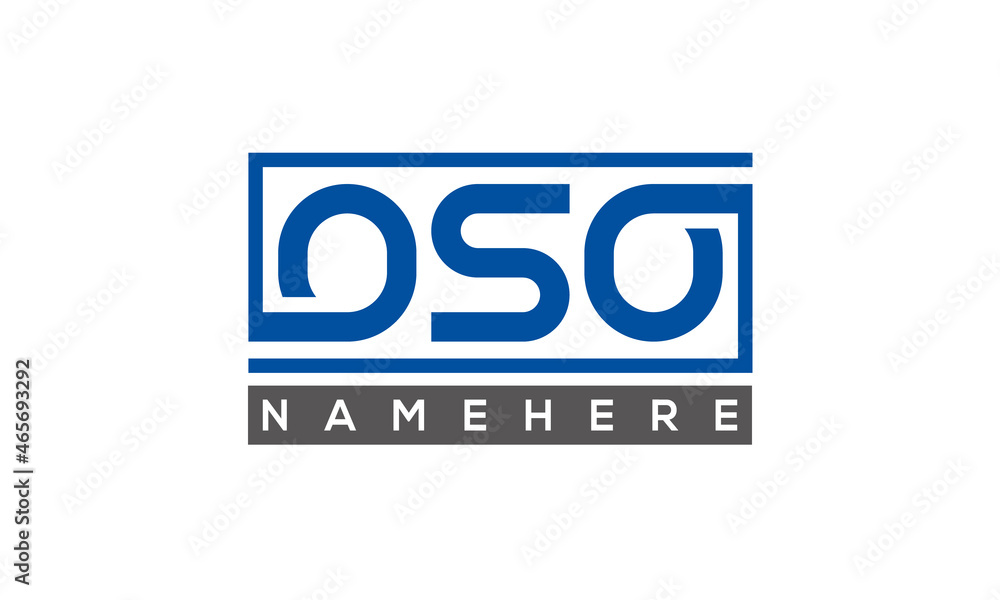 OSO Letters Logo With Rectangle Logo Vector Stock Vector | Adobe Stock