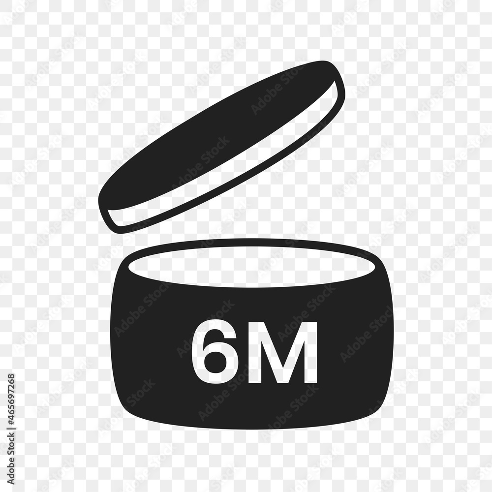 6m period after open pao icon sign flat style design vector ...