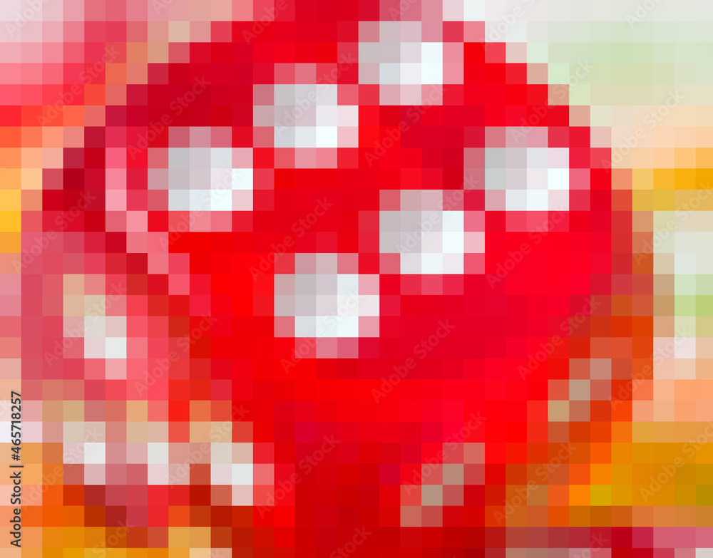 Pixel Art Cube Stock Illustration | Adobe Stock