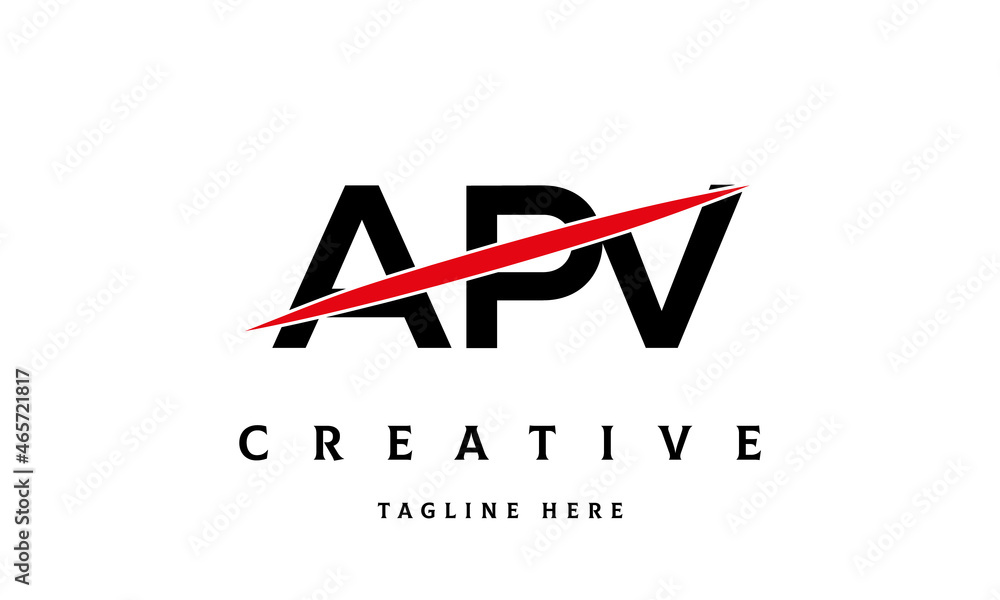 APV creative three latter logo vector Stock Vector | Adobe Stock