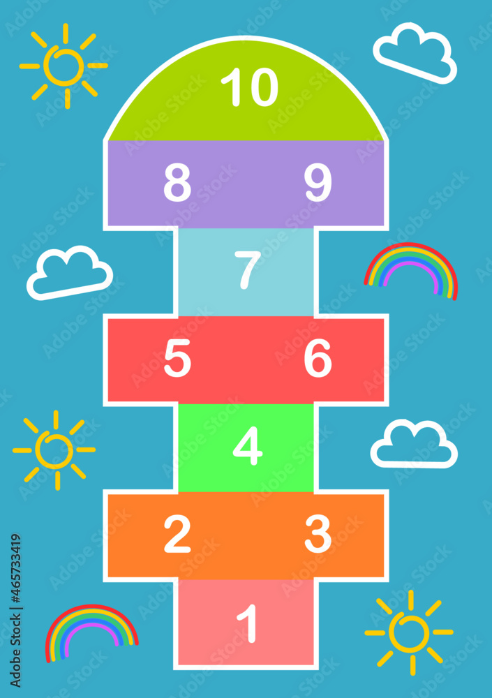 Hopscotch Game Pattern