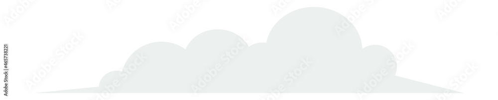 Simple cloud cartoon cloudscape sign vector illustration Stock Vector ...