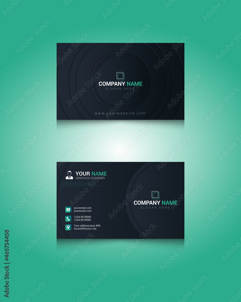 Unique business card | modern professional business card| custom ...