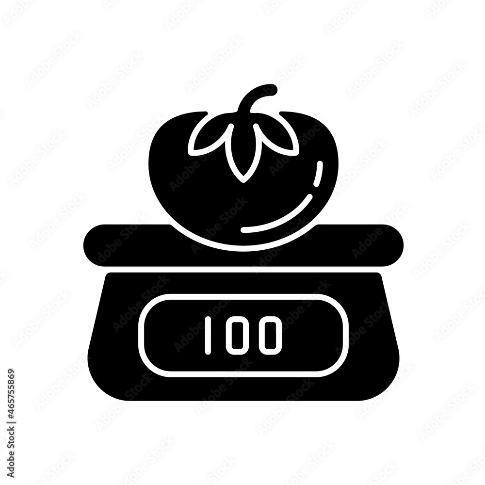 Physical testing black glyph icon. Visual appearance analysis. Defect ...