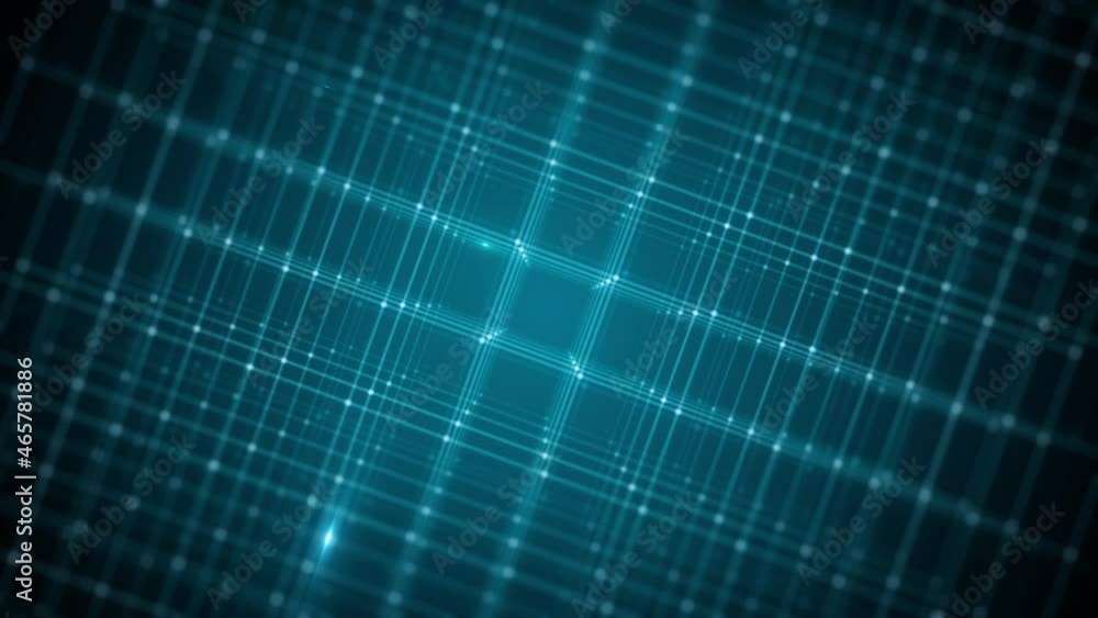 Abstract Technology Background With Grid Data Zooming In Loop/ 4k ...