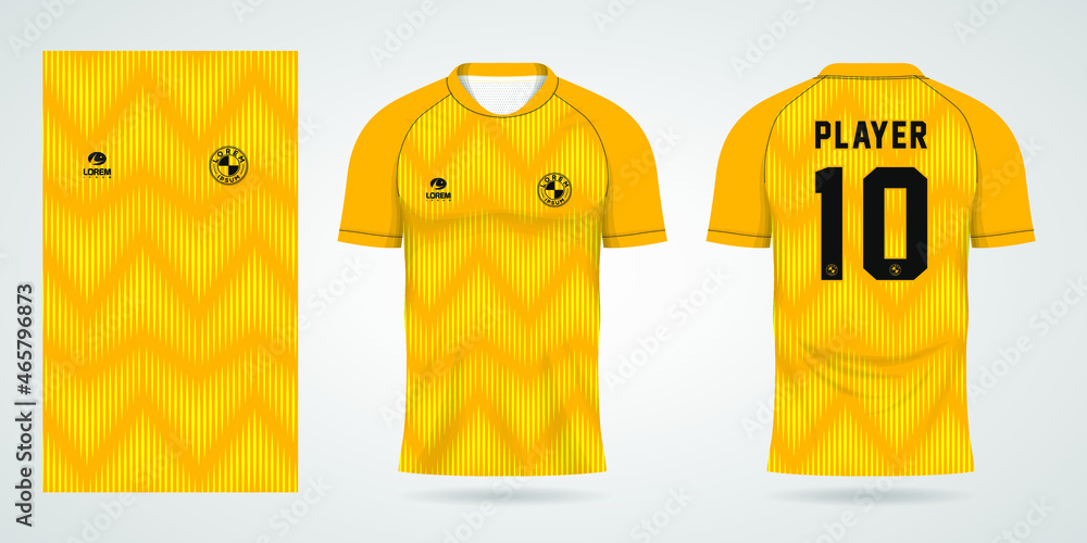 sports jersey template for Soccer uniform shirt design Stock Vector ...