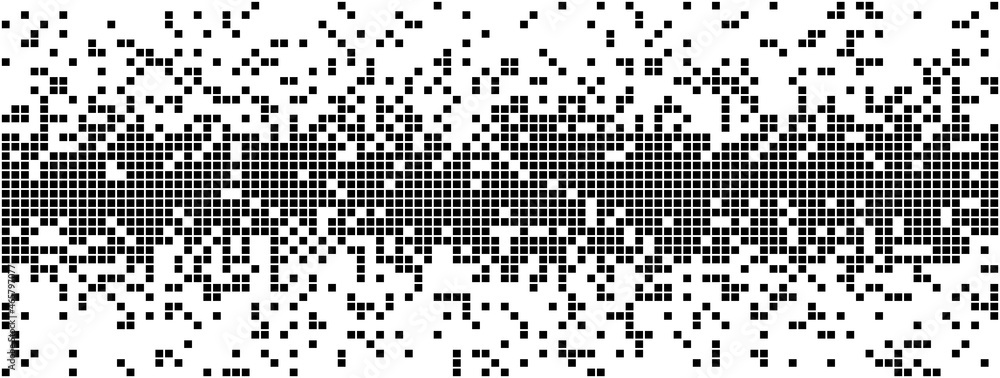 Black and White Random Pixels Pattern. Shuffled pixels texture ...