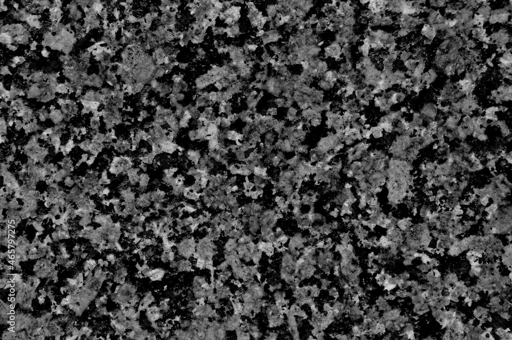 Granite stone pattern useful as background or texture, natural black ...