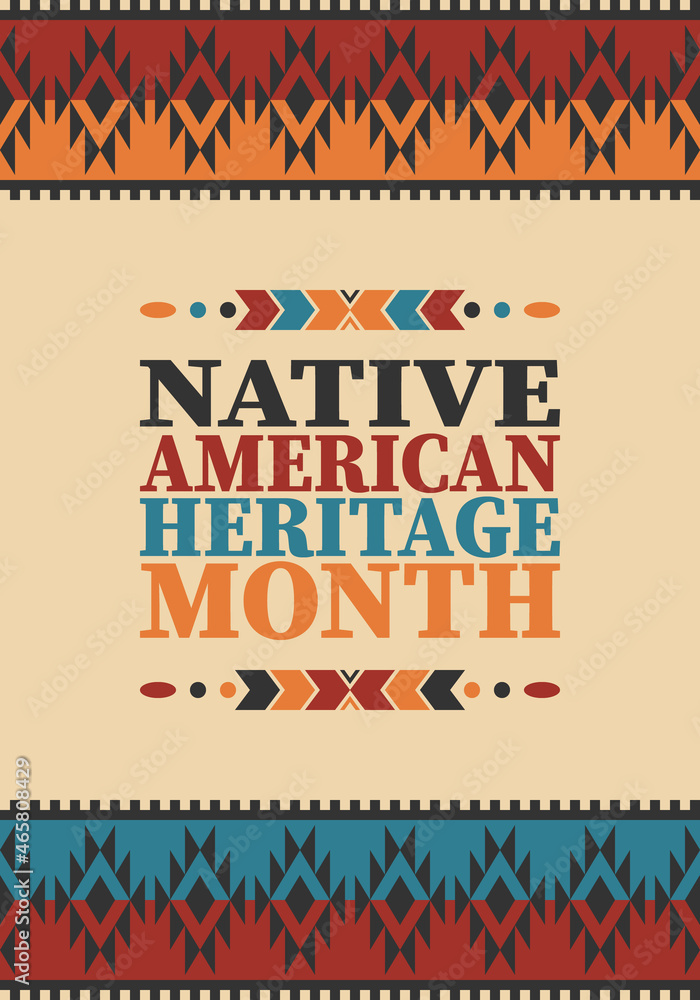 Native American Heritage Month. American Indian culture. Celebrate ...