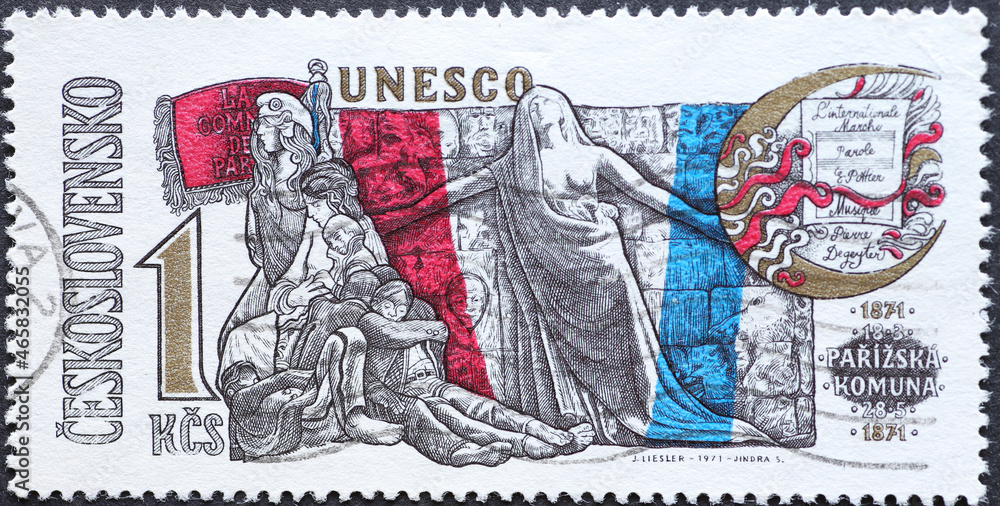 Czechoslovakia Circa 1971: A postage stamp printed in Czechoslovakia ...