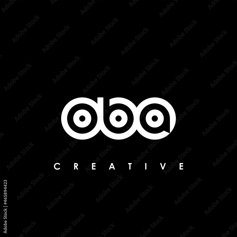 OBA Letter Initial Logo Design Template Vector Illustration Stock ...