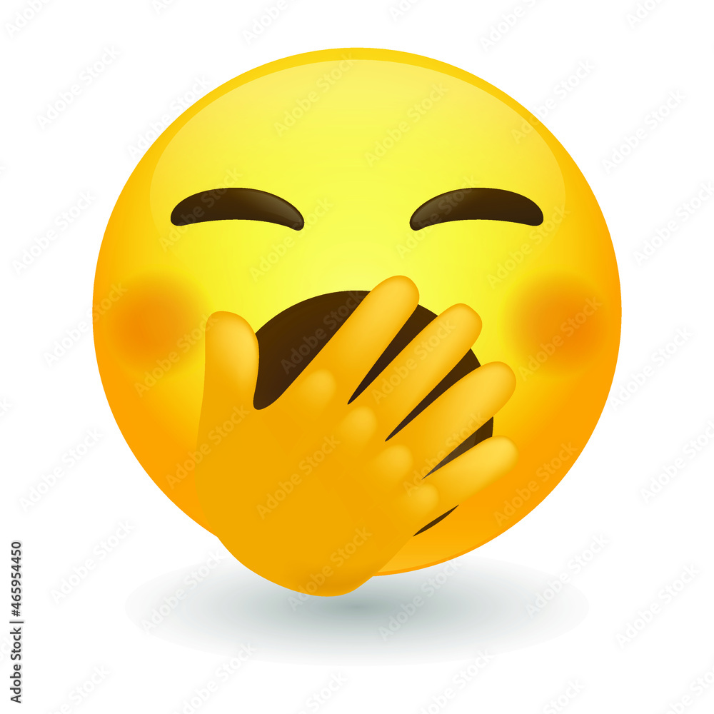 Yawning Emoji Icon Illustration Sign. Sleep Vector Symbol Emoticon ...